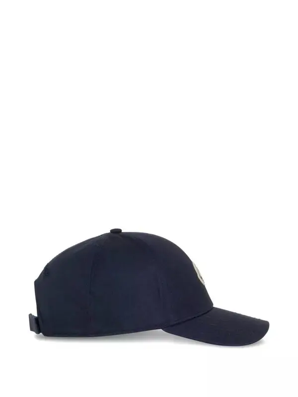 Moncler Cotton-gabardine Baseball Cap - Blue