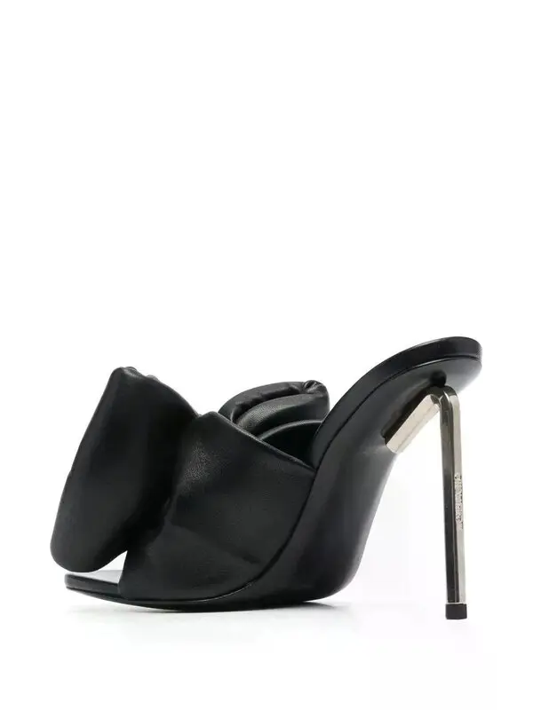Off-White Allen Bow-embellished Stiletto Sandals - Black