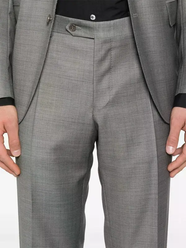 Canali Wool Single-breasted Suit - Grey