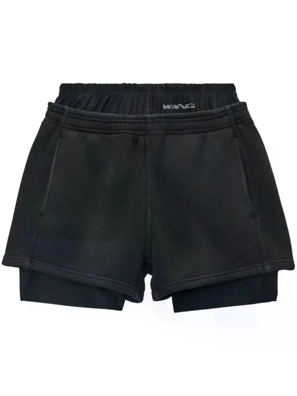 Alexander Wang Layered Logo Shorts