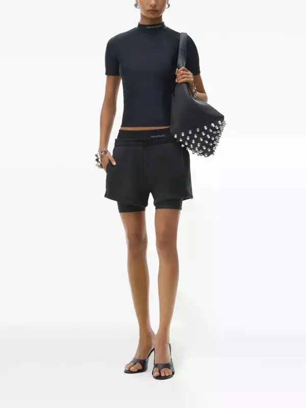 Alexander Wang Layered Logo Shorts