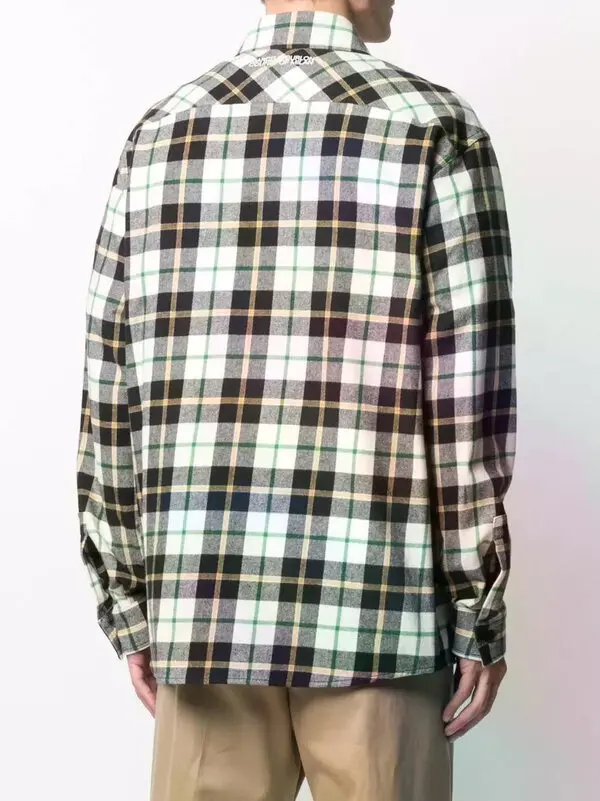 COUNTY OF MILAN Feather Checked Shirt