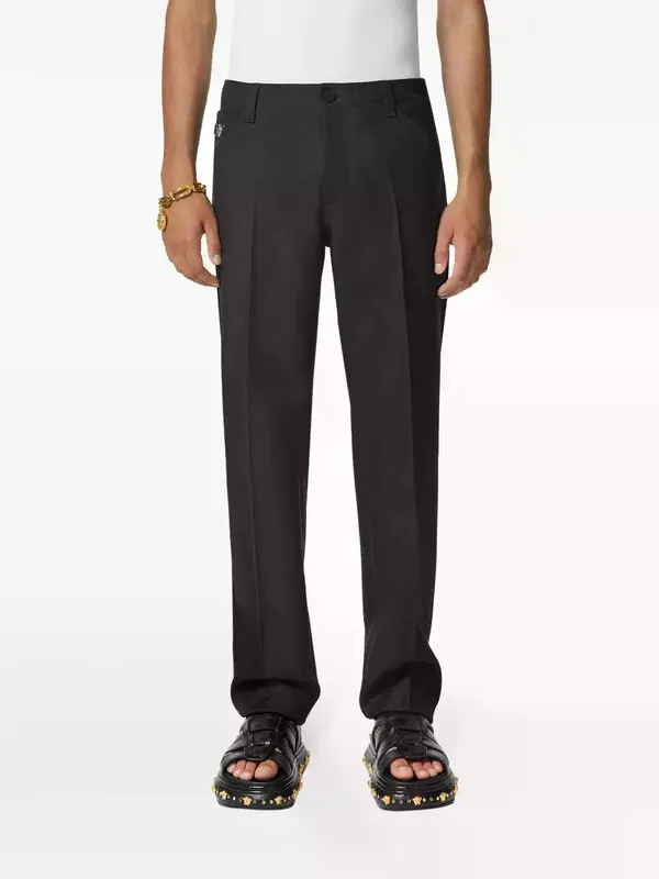 Versace Cavalry Wool Tailored Trousers