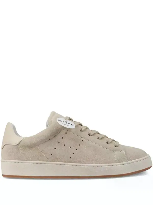 Hogan Suede Lace-up Sneakers - Neutrals