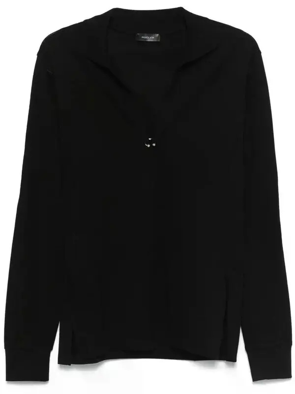 MUGLER Pierced Polo Shirt