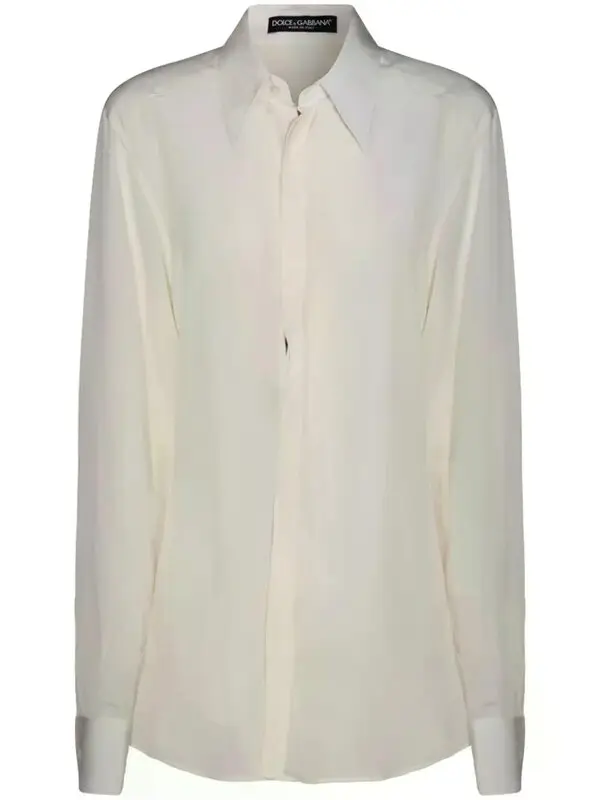 Dolce & Gabbana Concealed Fastening Silk Shirt