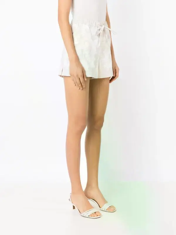 Valentino Garavani Geometric-print Drawstring Shorts