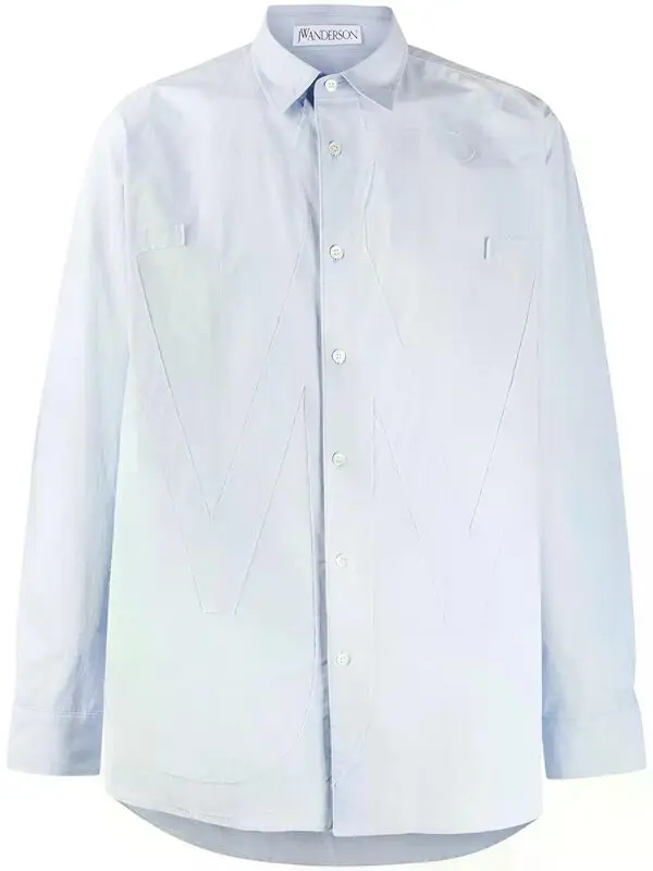 JW Anderson Tonal Applique Buttoned Shirt