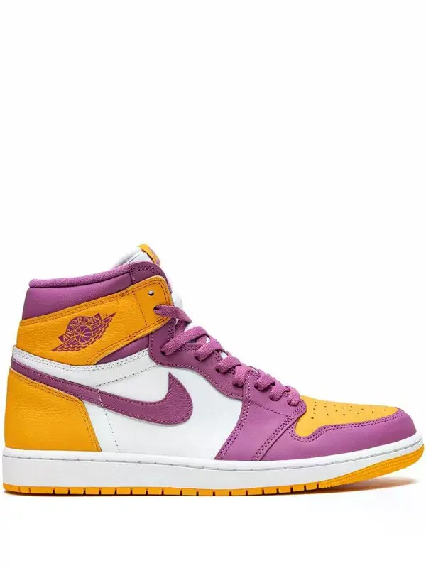JORDAN 1 High Og Brotherhood Leather Sneakers - Yellow