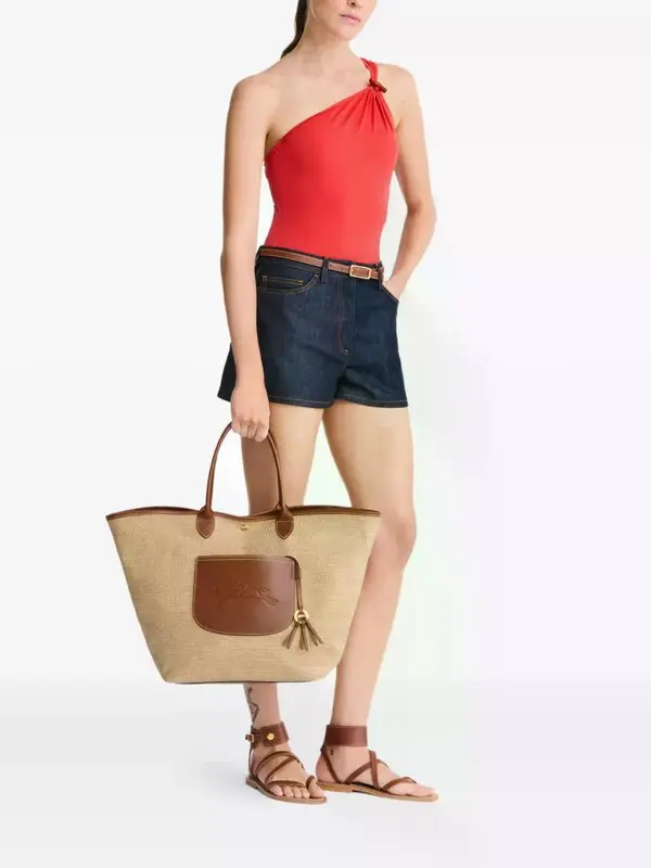 Longchamp Le Pliage Collection Basket Tote Bag