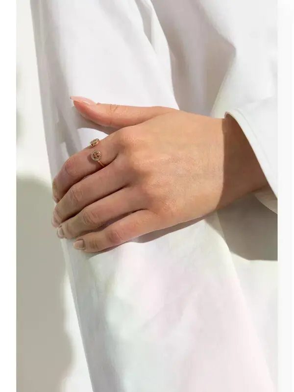 Tory Burch Icon Pavé Open Ring