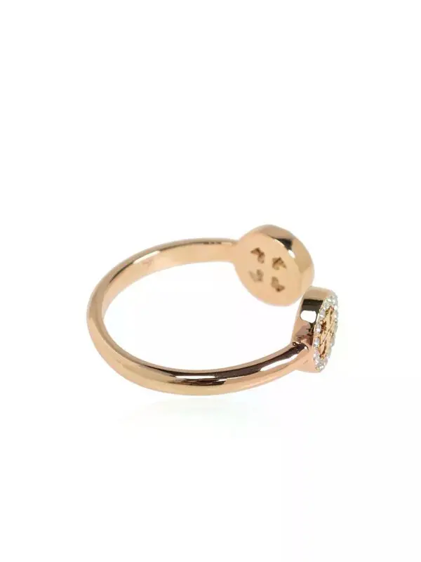 Tory Burch Icon Pavé Open Ring