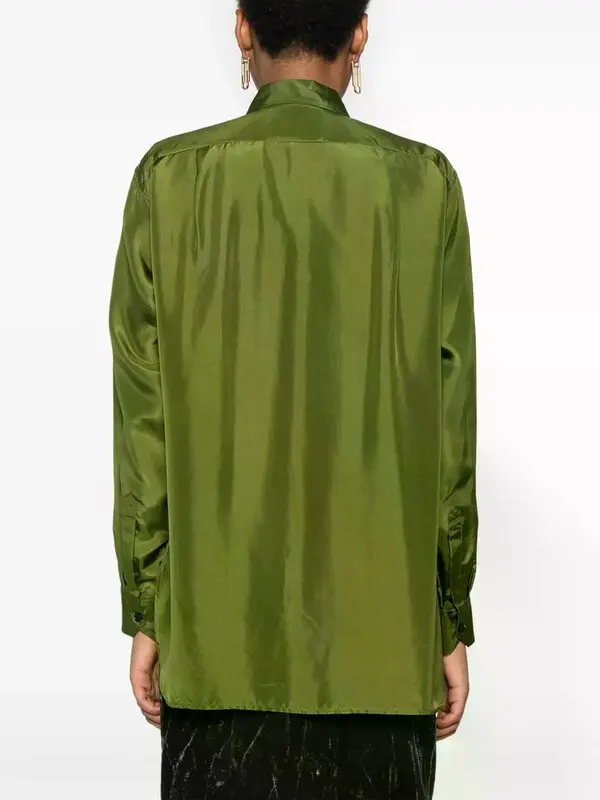 Plan C Ruffle-detailed Shirt