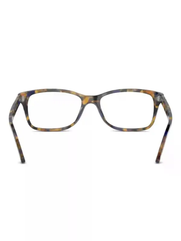 Ray-ban Square Frame Eyeglasses With Tortoiseshell Pattern