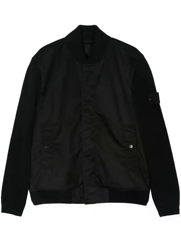 Stone Island Compass-badge Bomber Jacket - Black