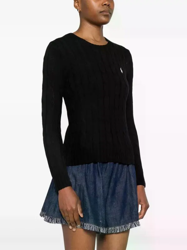 Polo Ralph Lauren Cable-knit Cotton Sweater - Black