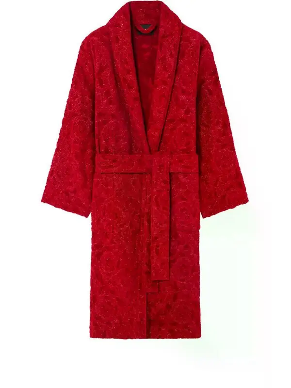 Versace Barocco Bathrobe - Red