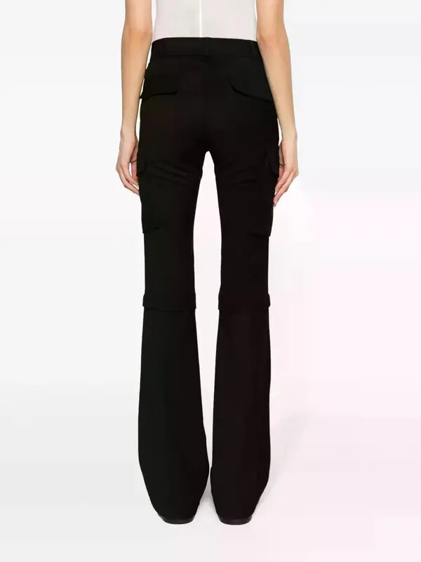 ANDREĀDAMO Mid-rise Detachable Flared Trousers