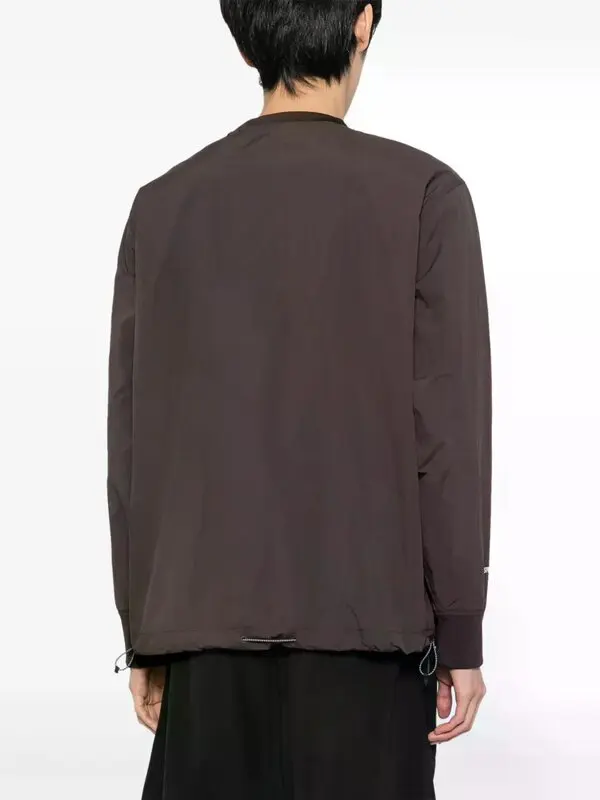 SPOONYARD Crew-neck Sweatshirt With Logo Patch - Brown