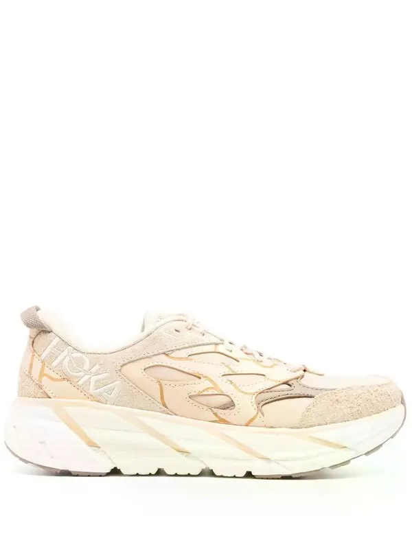 HOKA® Clifton L Suede Trainers - Neutrals