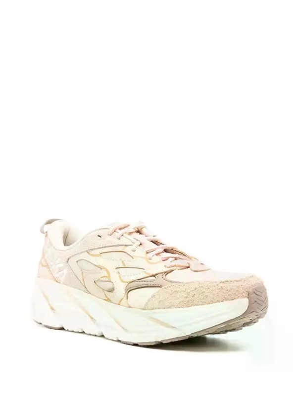 HOKA® Clifton L Suede Trainers - Neutrals