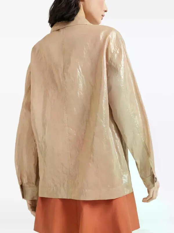 Brunello Cucinelli Lamé Cotton Jacket