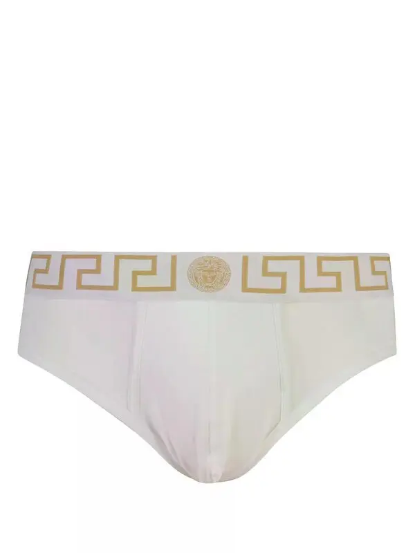 Versace Cotton-jersey Briefs - White