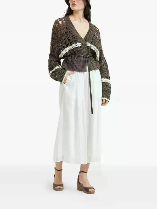 Brunello Cucinelli Cotton Midi Skirt