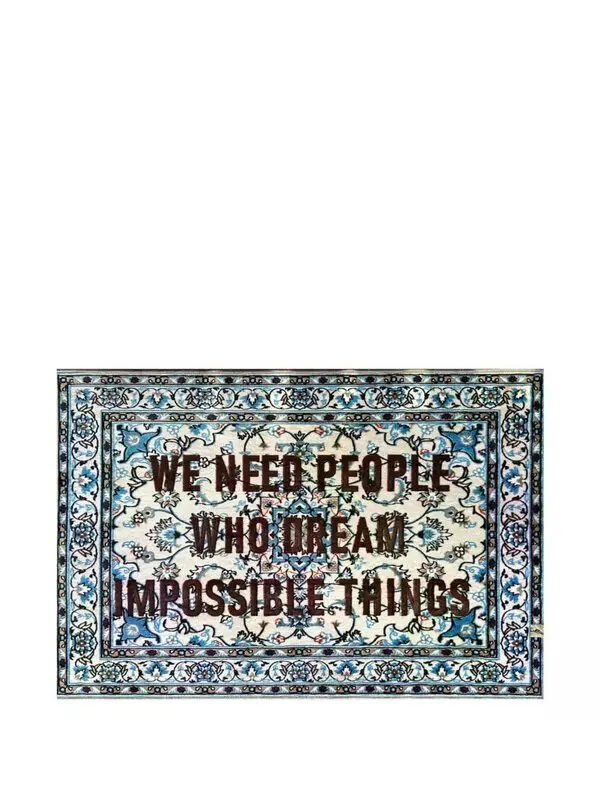 SELETTI We Need People Rug - Blue