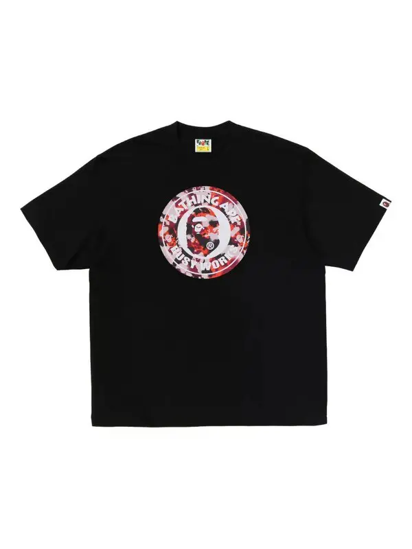 A BATHING APE Camouflage-graphic T-shirt