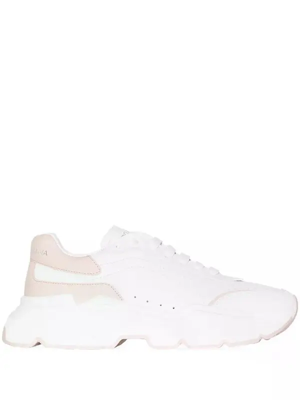Dolce & Gabbana Daymaster Leather Sneakers - White