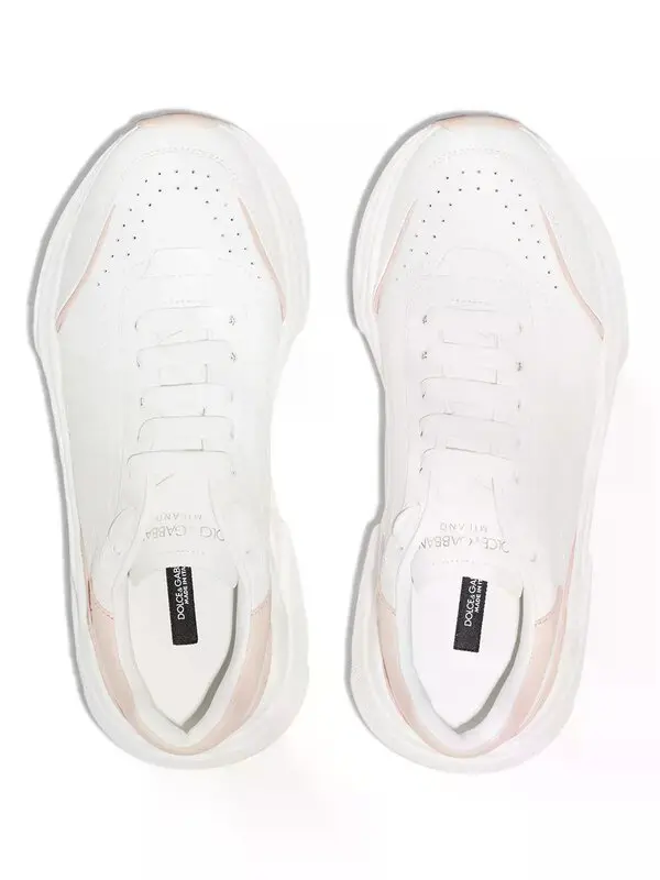 Dolce & Gabbana Daymaster Leather Sneakers - White