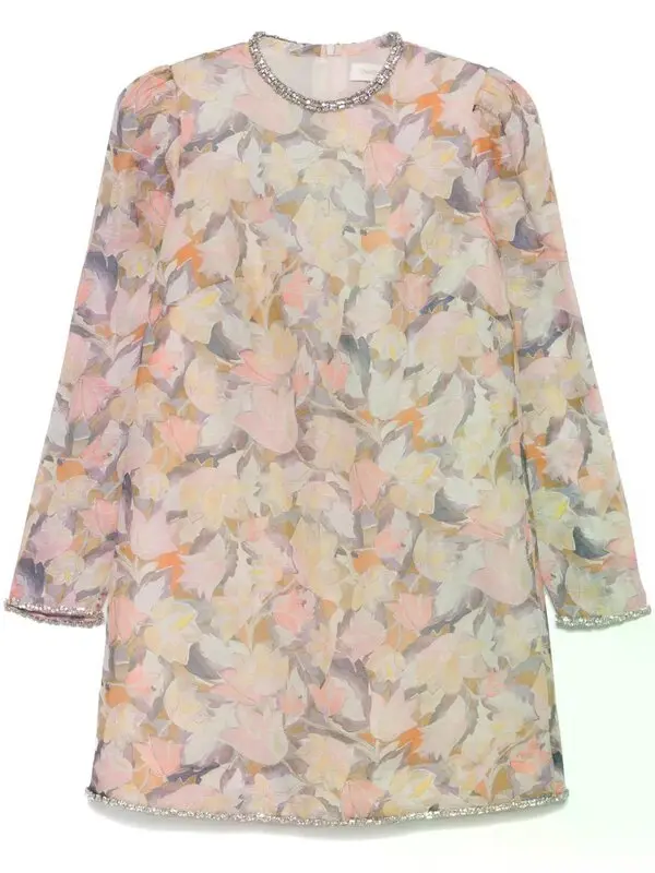 Zimmermann Diamante-trim Mini Dress