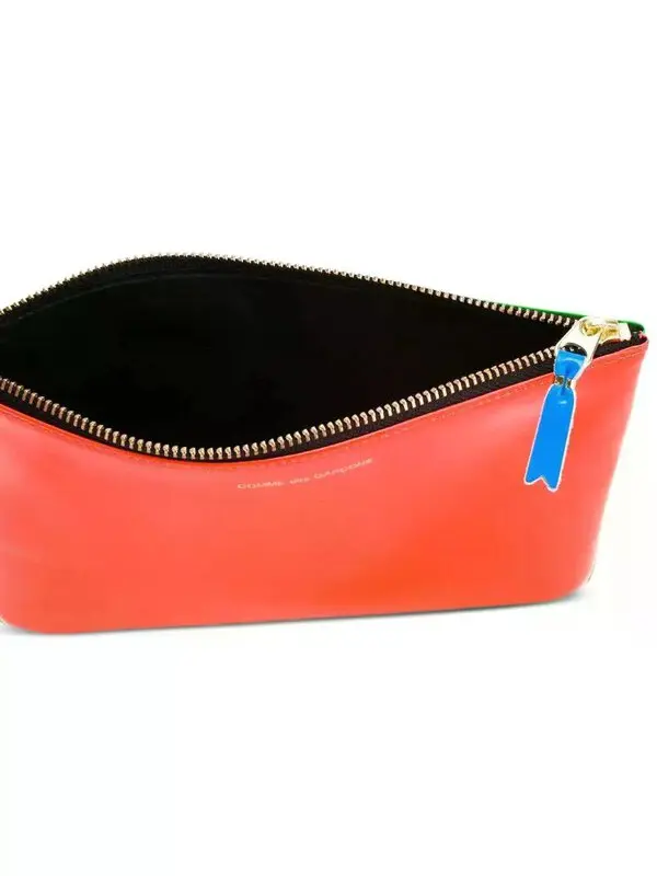 Comme Des Garçons Leather Wallet - Orange