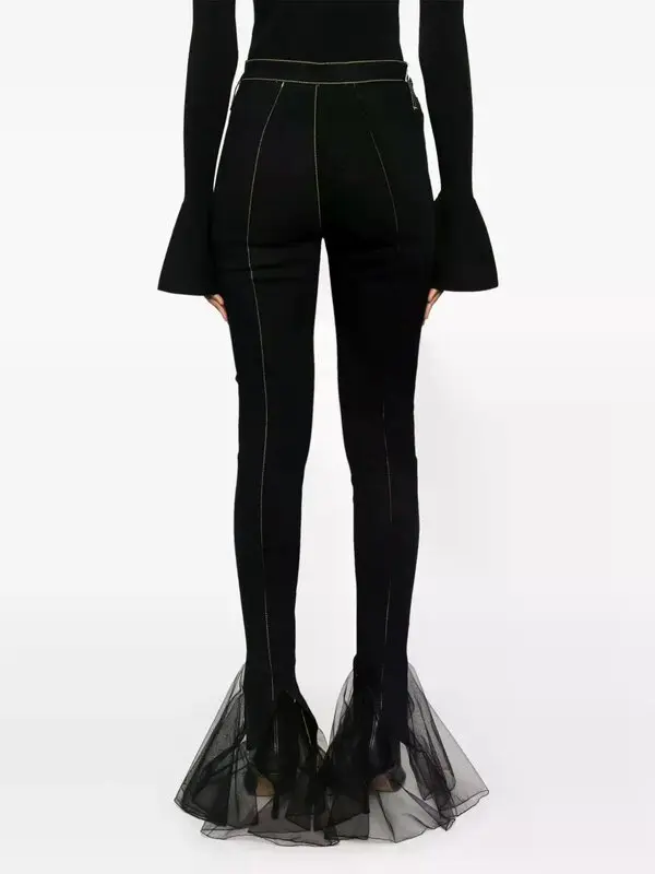 NENSI DOJAKA Ruffled Hem Skinny Jeans