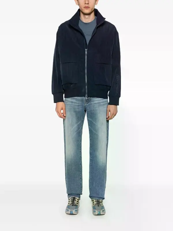 Armani Exchange Textured Zipped Jacket