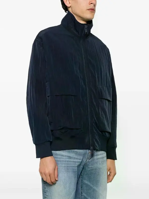 Armani Exchange Textured Zipped Jacket