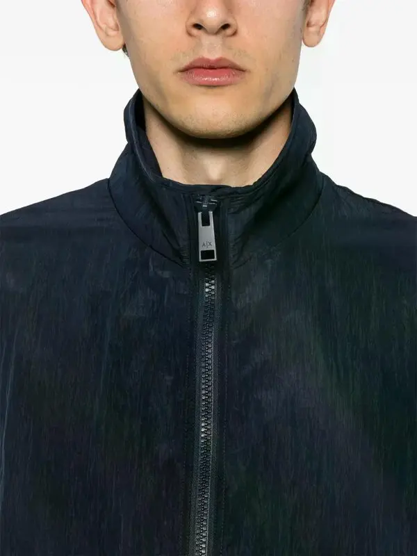 Armani Exchange Textured Zipped Jacket
