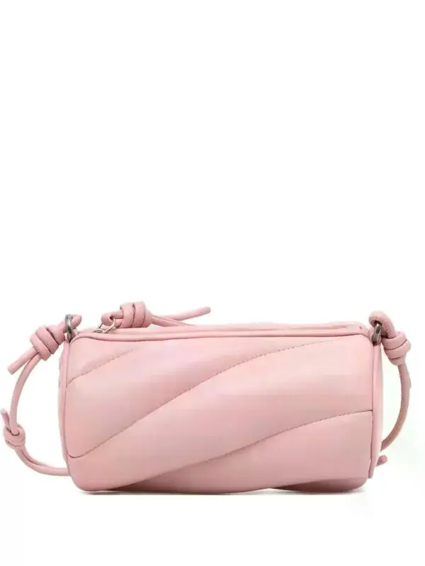 Fiorucci Padded Leather Crossbody Bag - Pink