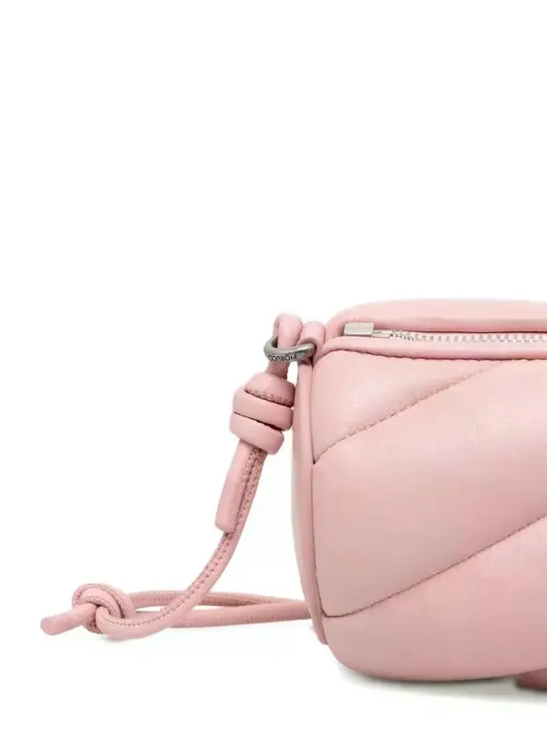 Fiorucci Padded Leather Crossbody Bag - Pink