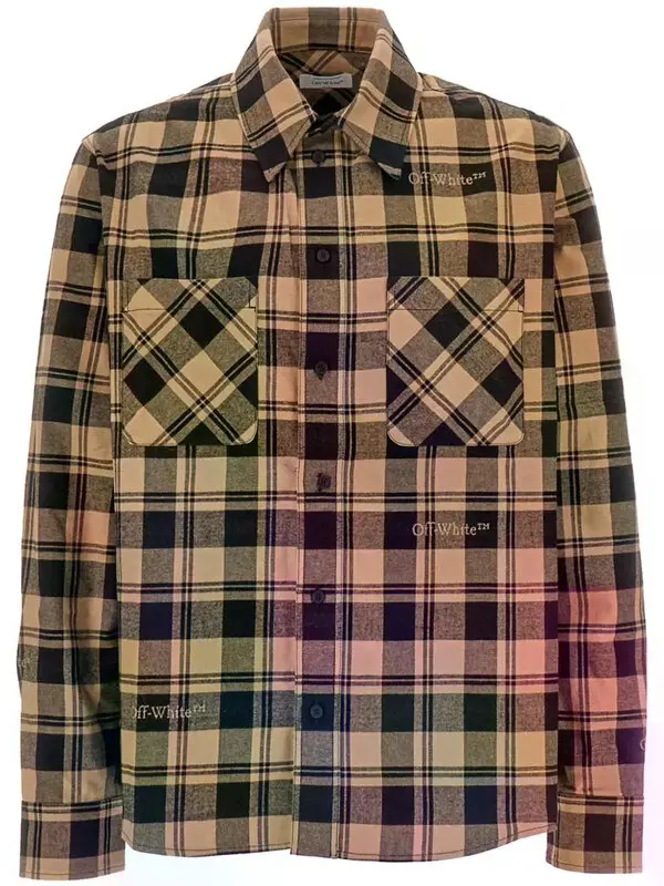 Off-White Embroidered Cotton Shirt