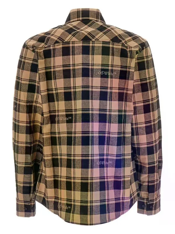 Off-White Embroidered Cotton Shirt
