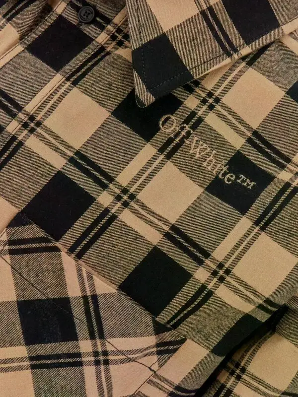 Off-White Embroidered Cotton Shirt