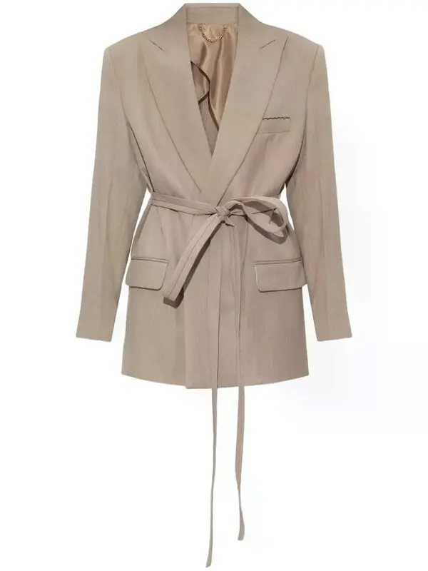 Victoria Beckham Tied Waist Blazer
