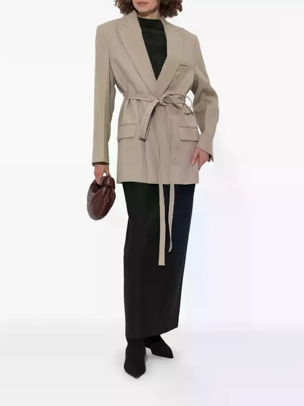 Victoria Beckham Tied Waist Blazer