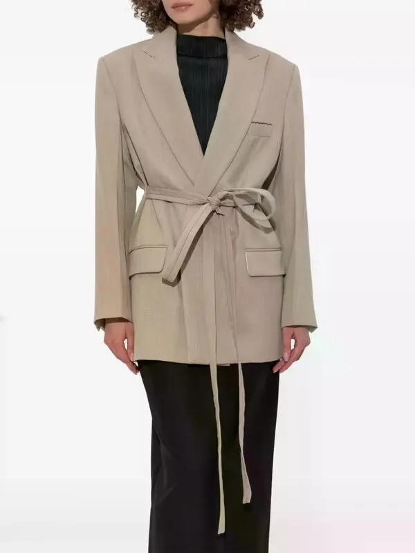 Victoria Beckham Tied Waist Blazer