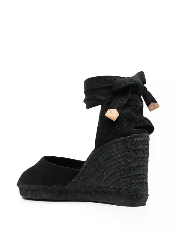 CastaÑer Wedge-heeled Espadrilles With Ankle Ties