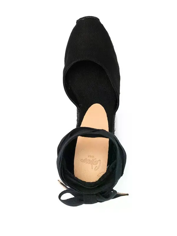 CastaÑer Wedge-heeled Espadrilles With Ankle Ties