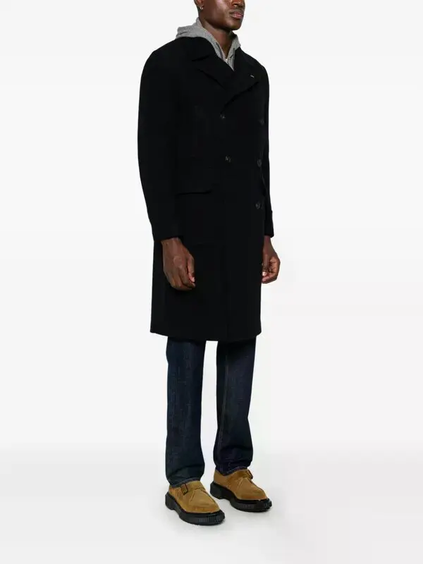 Tagliatore Double-breasted Wool Blend Coat