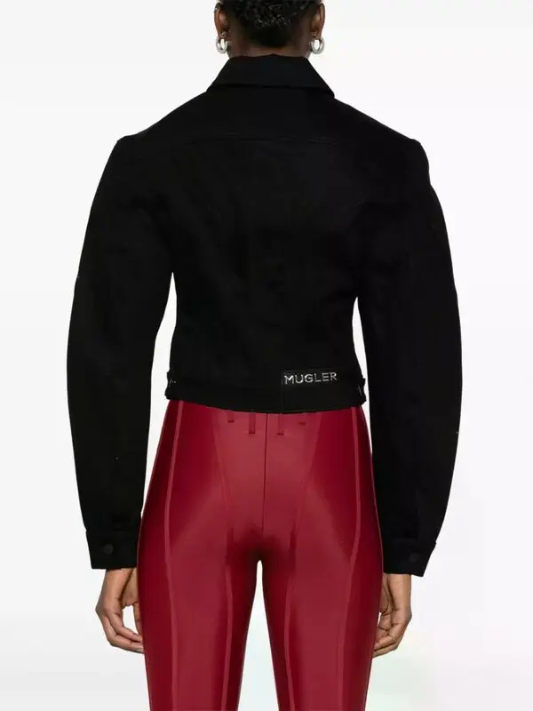 MUGLER Colour-block Denim Jacket